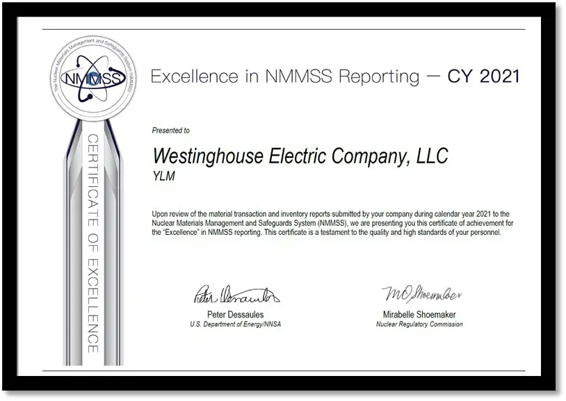 Our CFFF Receives Nuclear Materials Management and Safeguards System ...